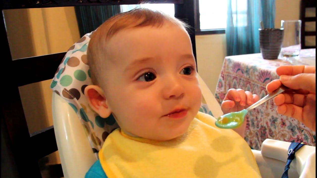 Christian Paul Grabill's First "Real" Meal - YouTube