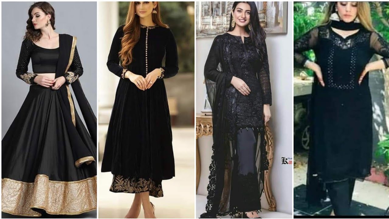 Latest Black Dress Designs| Most Beautiful Black Dress Designing ideas ...