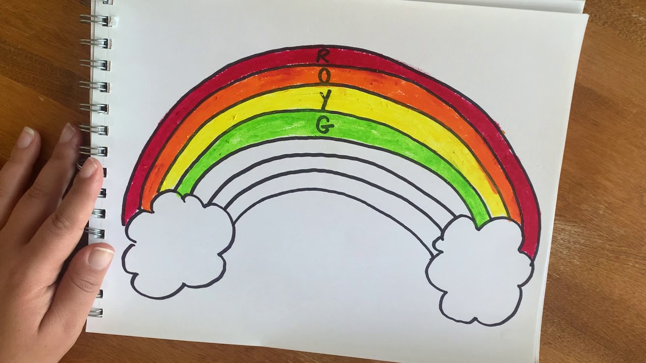 ROYGBIV how to draw a rainbow - YouTube