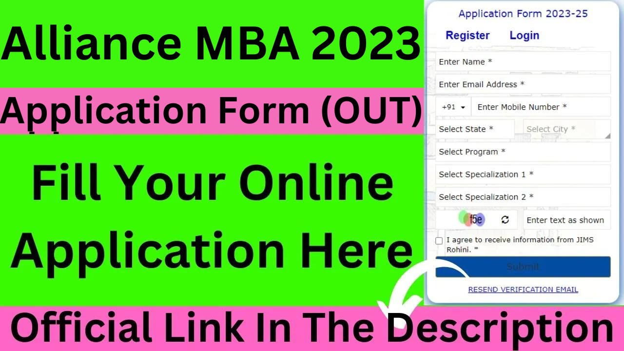 Alliance MBA 2023 Application Form (Released) - How To Fill Alliance ...