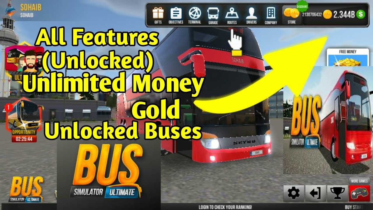 HOW TO DOWNLOAD BUS SIMULATOR ULTIMATE MOD||UNLOCKED BUSES & UNLIMITED ...