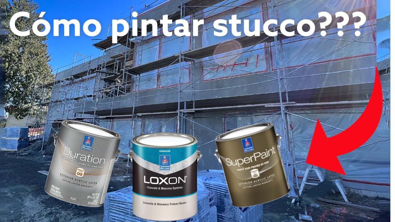 como pintar stucco materiales que puedes usar - YouTube