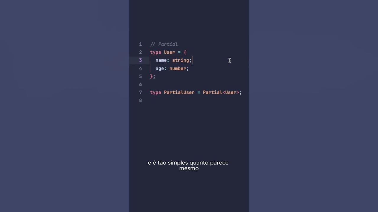 Partial - Typescript #3 - YouTube Partial - Typescript #3 - YouTube