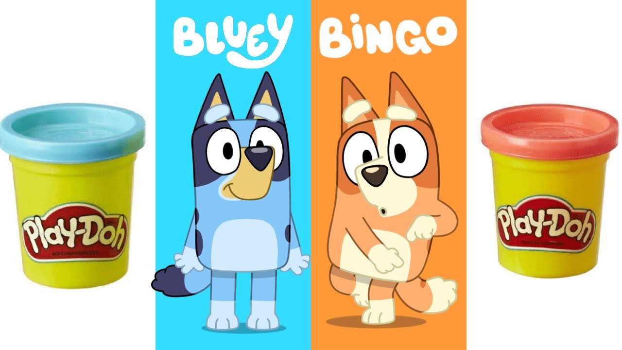 Bluey Play Doh FUN | Bluey & Bingo Creations! | Play & Create | Disney ...