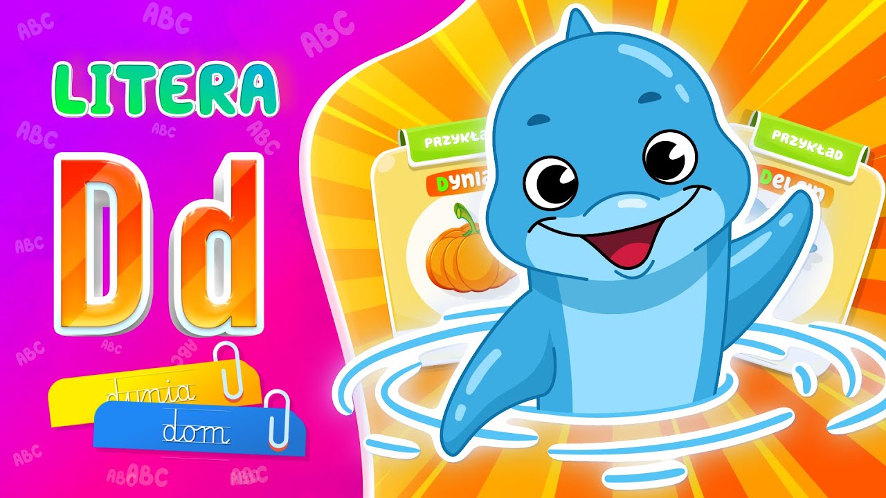 Litera D - Nauka alfabetu dla dzieci - bajka edukacyjna po polsku ...