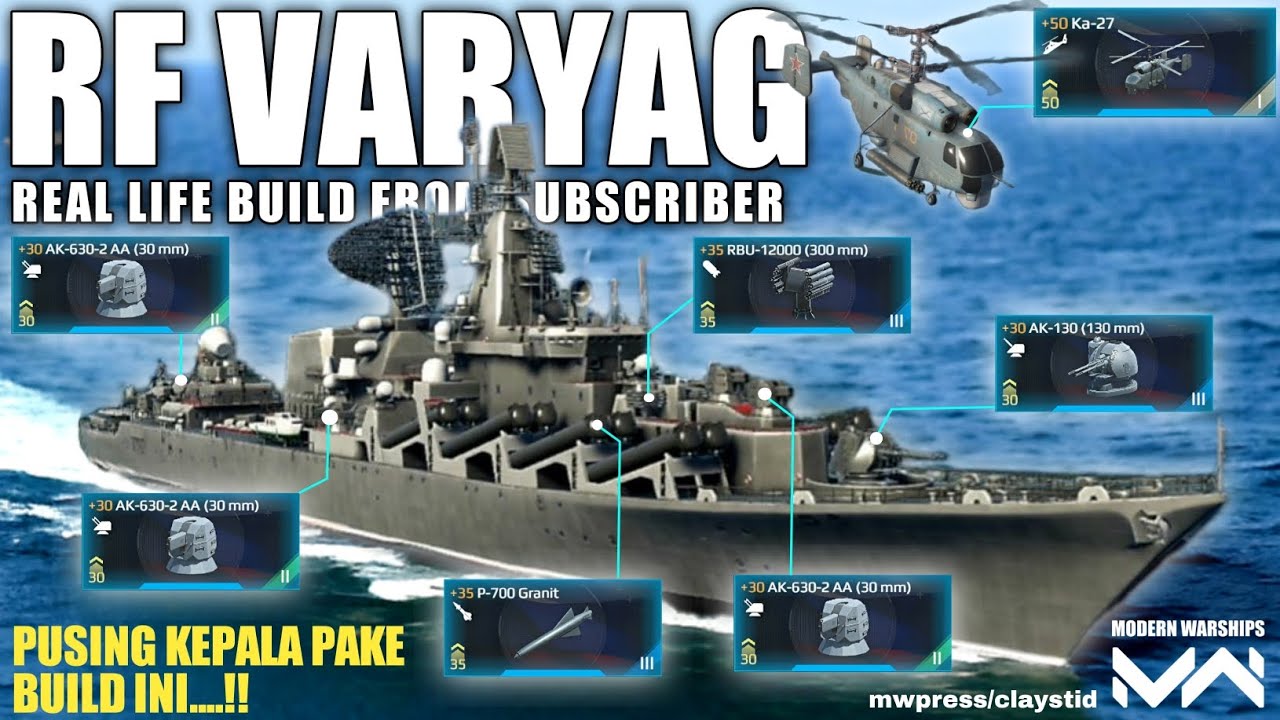 rf varyag modern warships | real life build request subscriber - YouTube