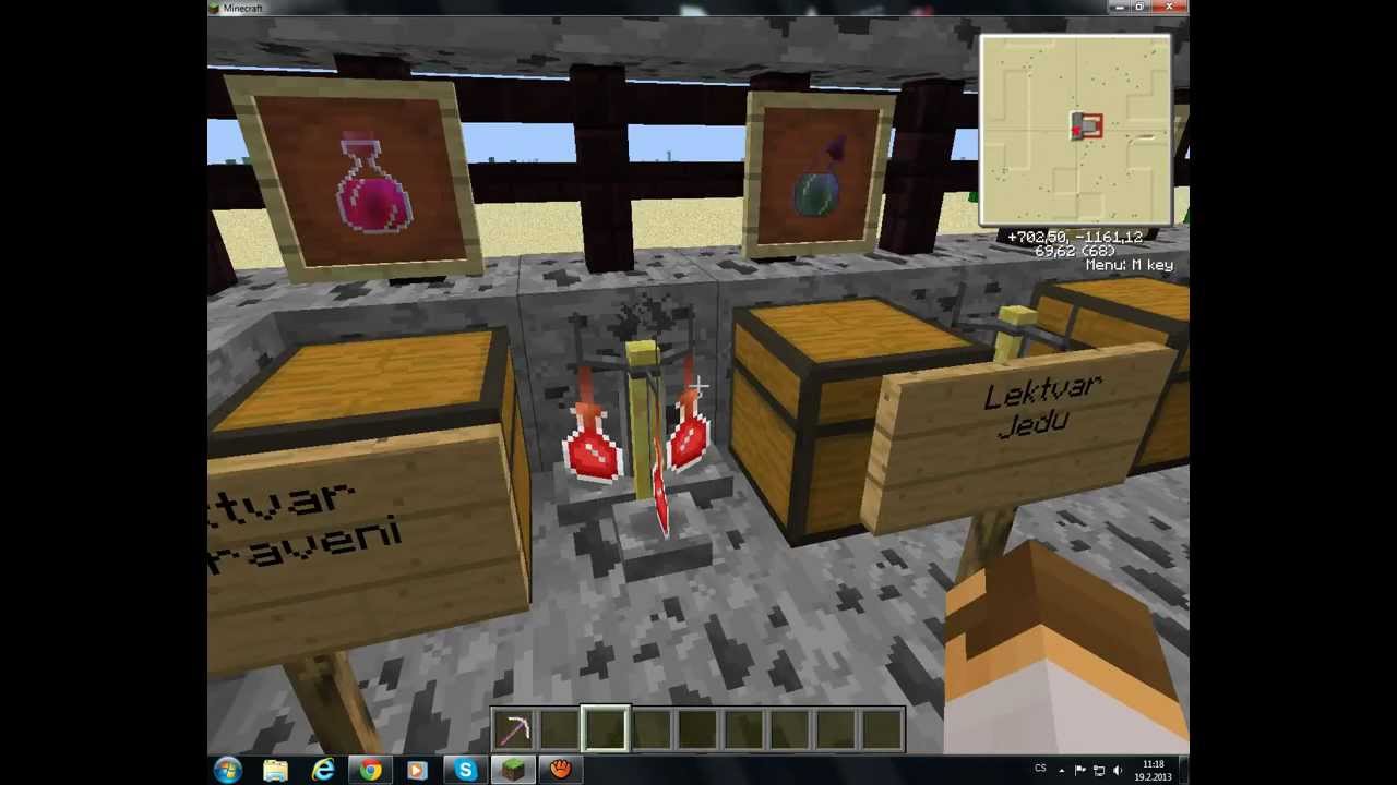 Minecraft-Lektvary:Uzdravení,Jedu,Síly a Rychlosti. (CZ) - YouTube
