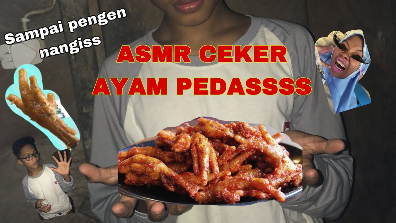 Makan Sambal Ceker Ayam Pedasss Sampai Mau Nangiss Youtube