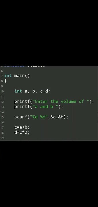 #A8 C Language | c programming tutorial for beginners in Hindi | #coding #programing #shorts ...