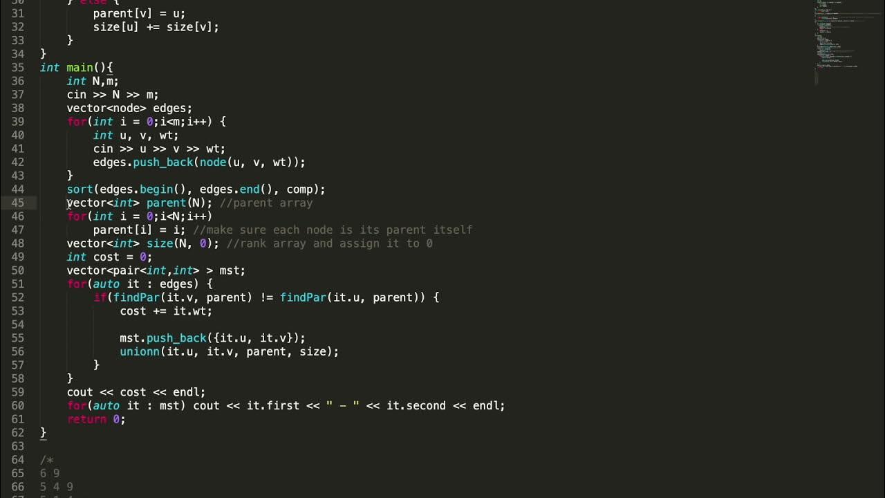 Kruskal's Algorithm Implementation - YouTube