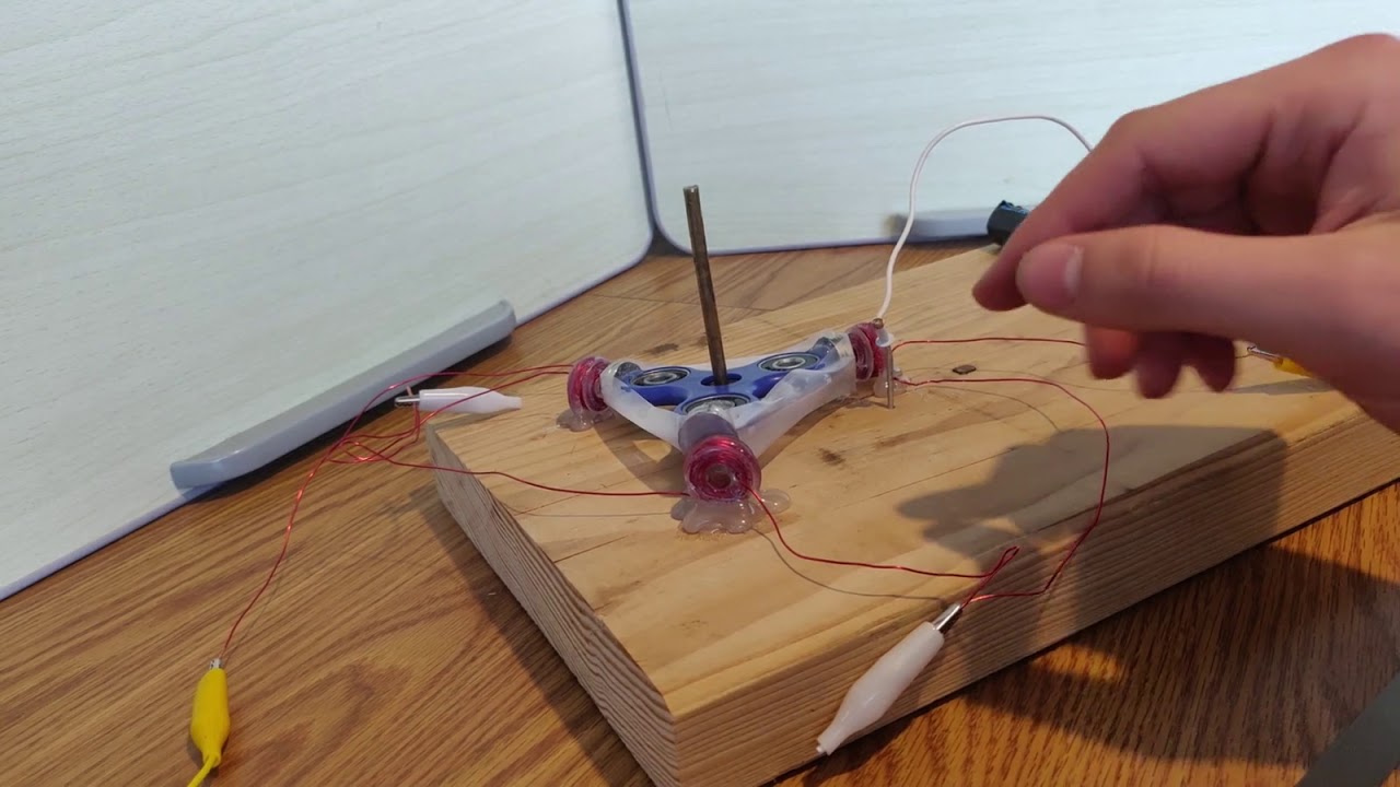 Electric Motor Project with Homemade Motor - YouTube