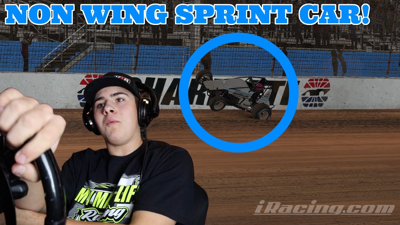 We Took The Wings Off! iRacing Non Wing 360 Sprint Cars at Charlotte ...