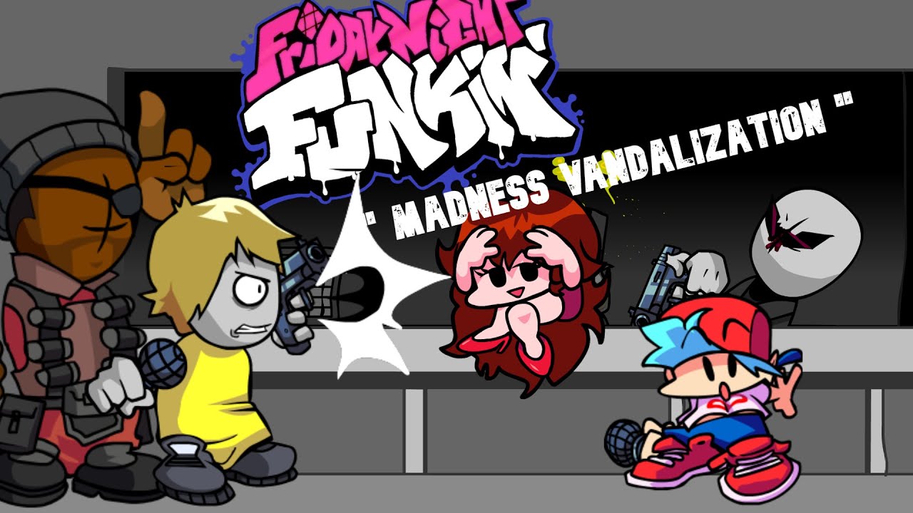 Friday Night Funkin' Vs Madness Vandalization ( Gameplay/Hard ) FnF ...