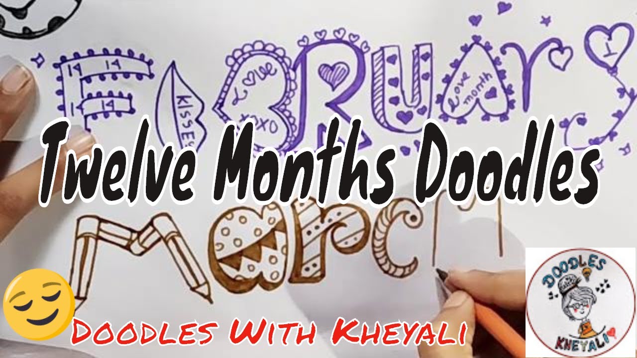 Twelve months Doodles puns Card || Doodles With Me - YouTube