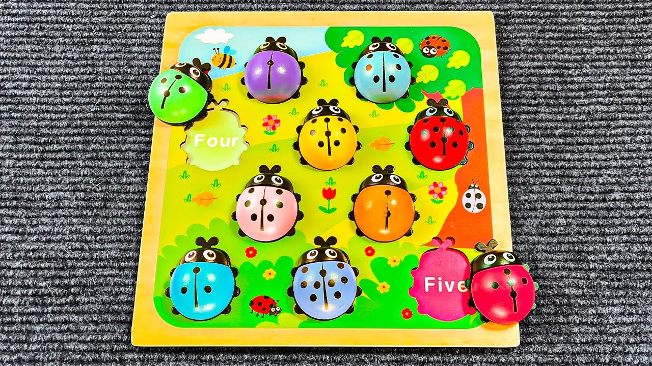Best Learning Numbers, Colors and Shapes Puzzle | Preschool Toy Toddler ...