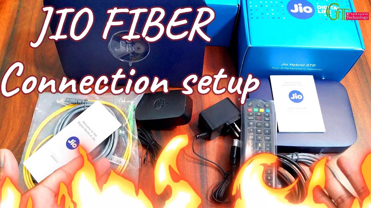 JIO FIBER Connection Setup Jio Broadband Gateway Jio Hybrid STB Set