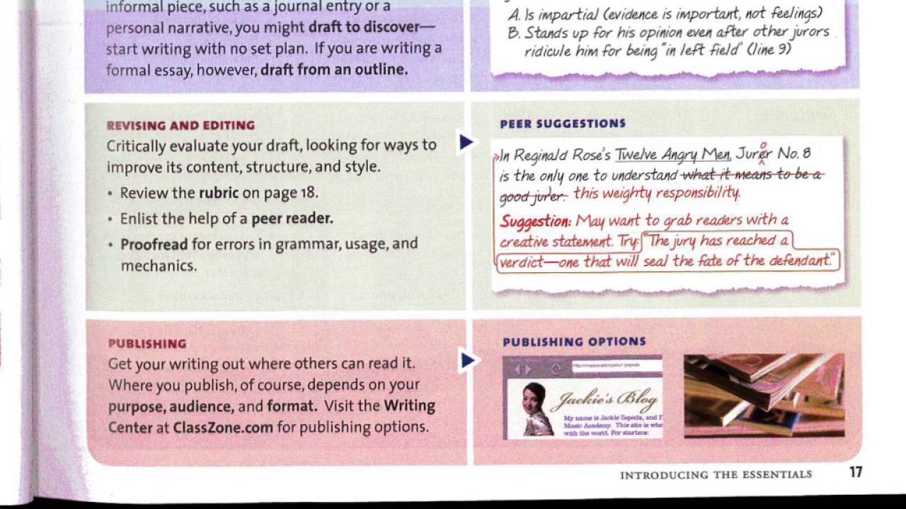 10 writing process workshop unit 1 - YouTube