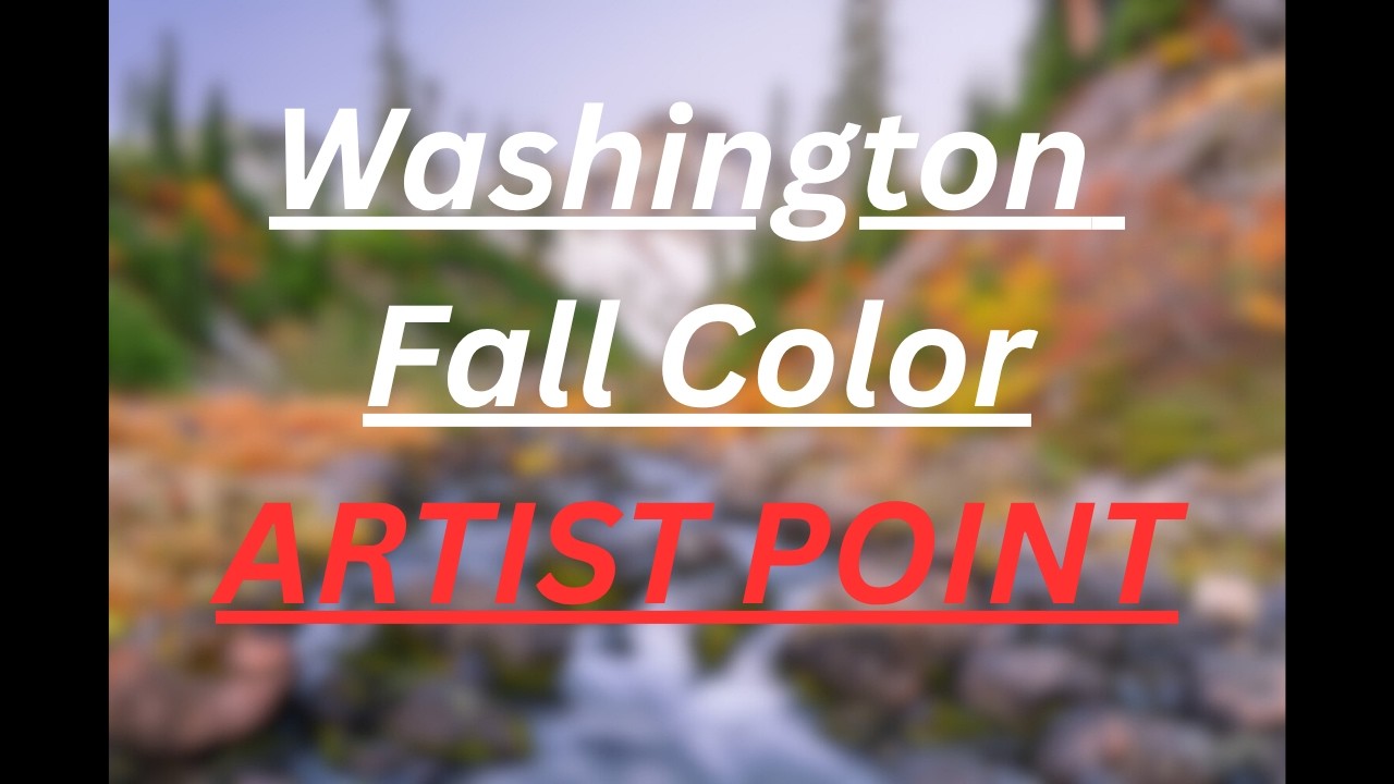 ARTIST POINT Fall Color Photography - YouTube
