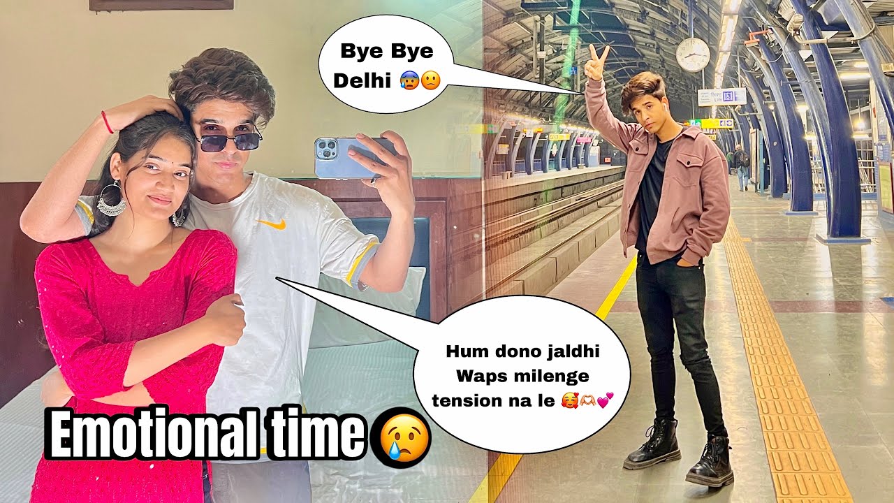 Hum jldi milenge 🤗🫶🏻|| emotional moment 🥺#couplevlog #viralcouple # ...