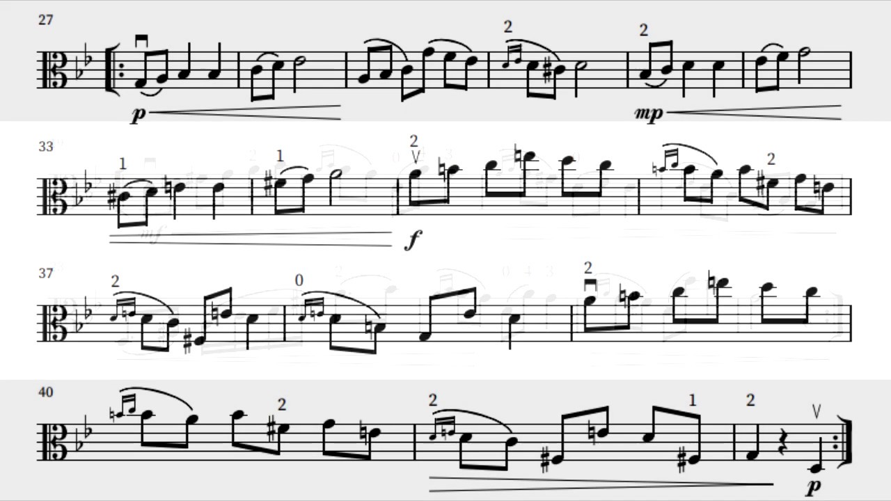 Chopin Waltz for Viola - Sheet Music Play-Along - YouTube