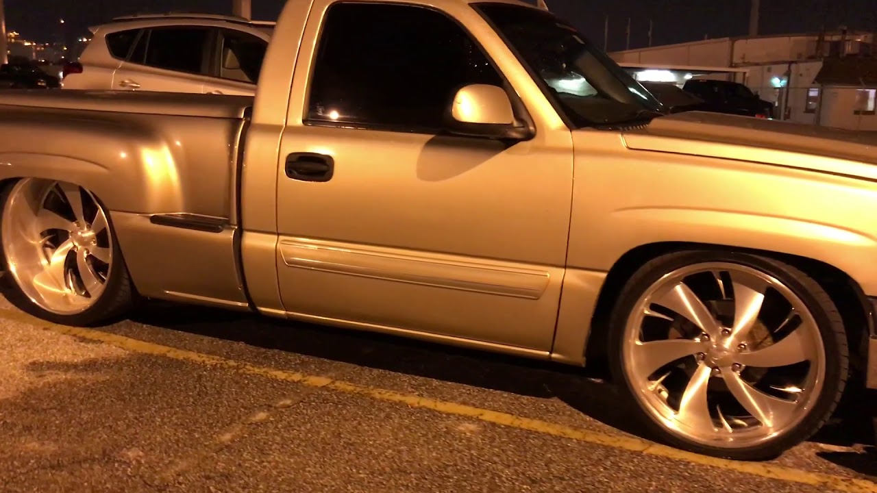 chevy silverado single cab on billets lq9 231/242 cam idle black widow ...