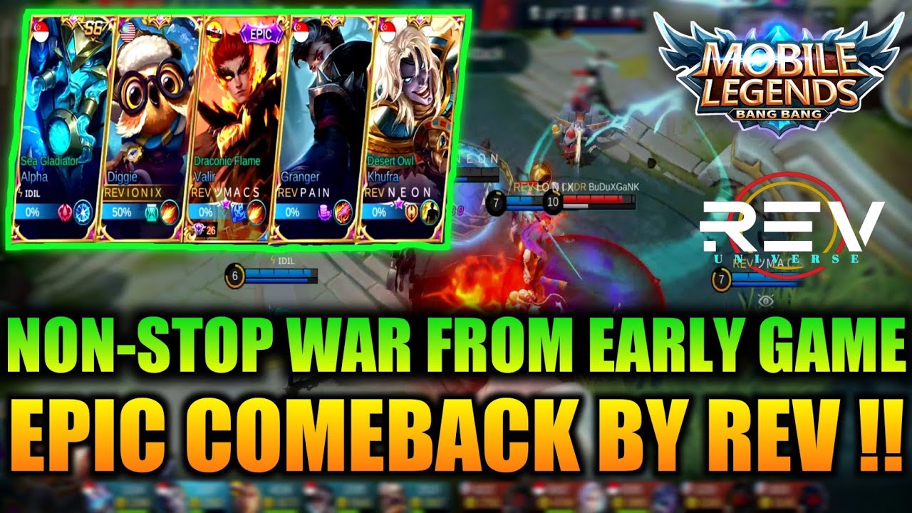 THE BEST EPIC COMEBACK IN MOBILE LEGENDS | REV BACK IN ACTION !! - YouTube