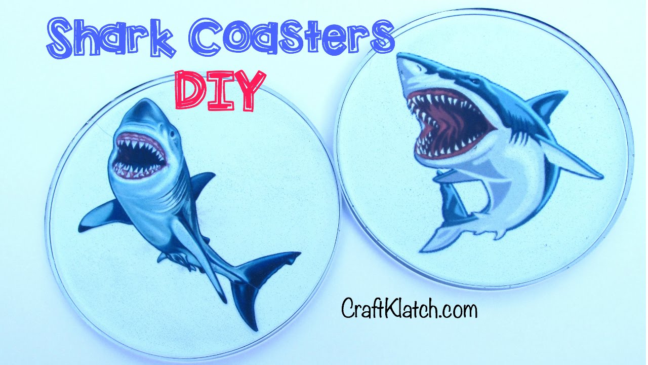 Shark Coaster DIY Another Coaster Friday Craft Klatch - YouTube