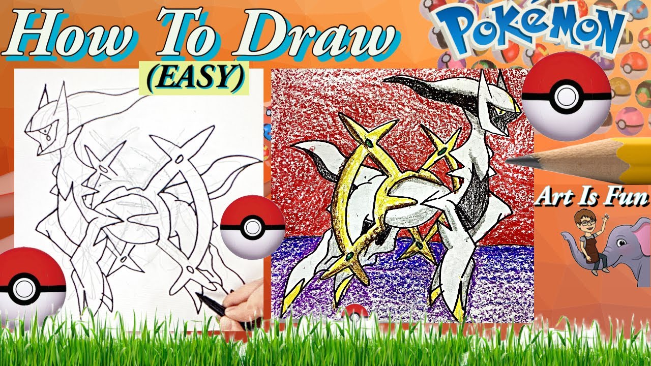 Arceus from Pokemon | Drawing for Beginners | Fun Drawing Tutorials ...
