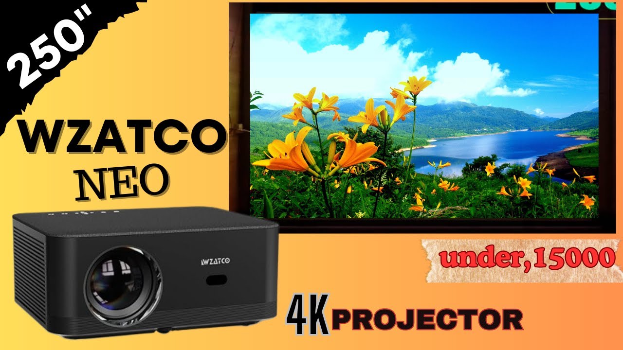 Wzatco Neo Projector Unboxing & Review |Best FHD 4k projector Under ...