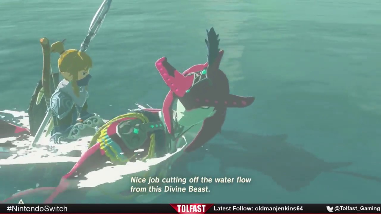 BOTW Zora Divine Beast Playthrough - YouTube