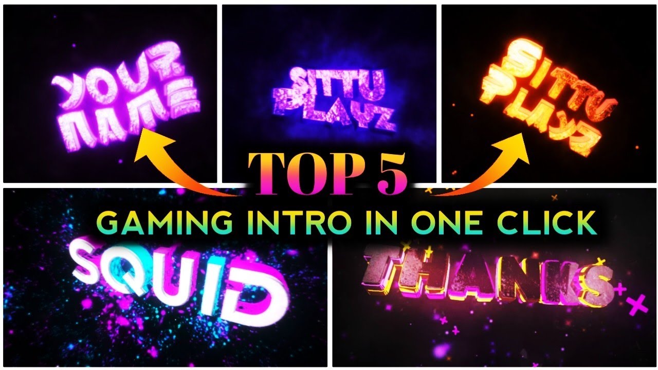 Top 5 Gaming Intro No Text | Top 5 Gaming Intro Templates | # ...