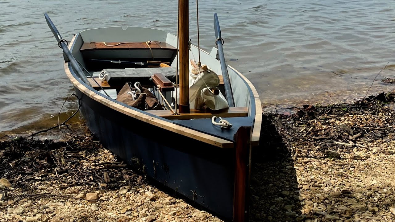 Small Boats Are More Fun! | Wooden Skiff Sailing on a Breezy Day - YouTube