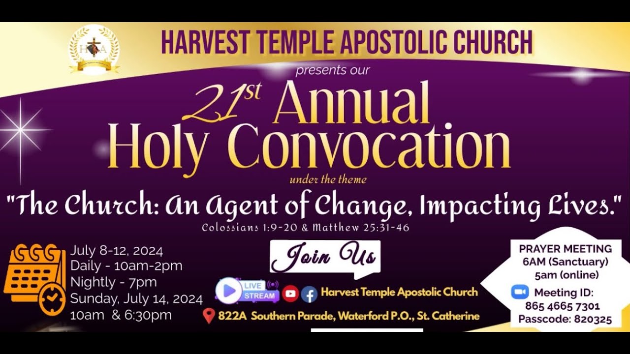 Harvest Temple Apostolic Church (Portsmouth) -Convocation 2024 - YouTube