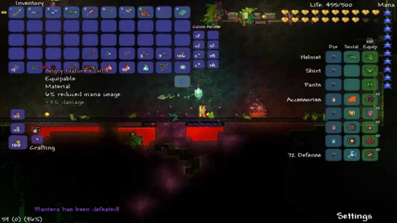 Easy boss Plantera & Golem - Terraria - YouTube
