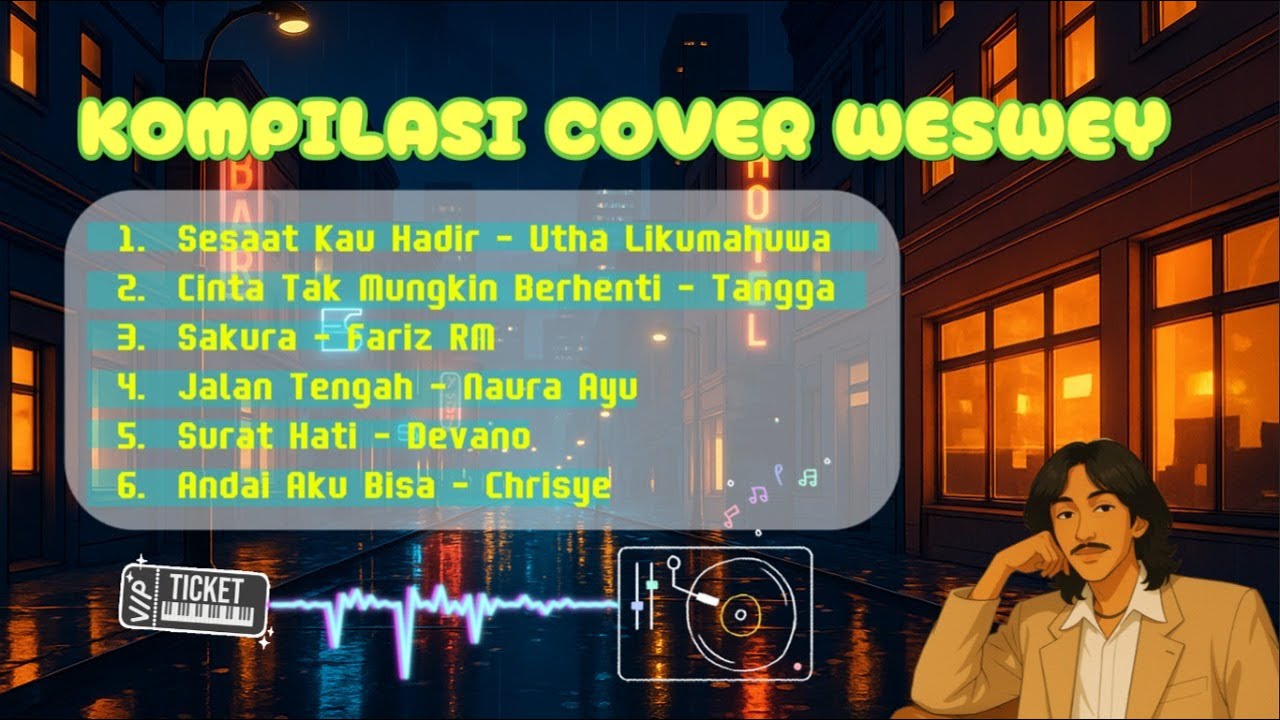 KOMPILASI COVER - WESWEY || LAGU SEDIH SANTAI GALAU || KUMPULAN COVER ...