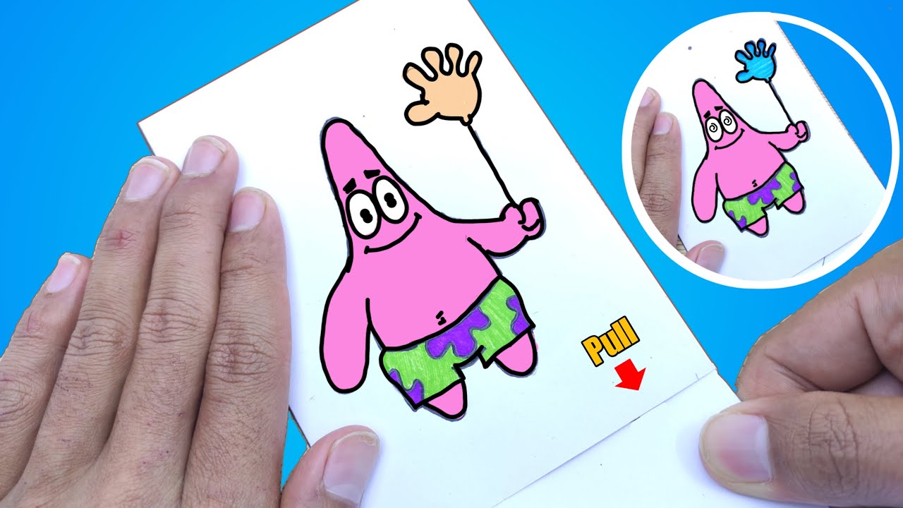 Patrick Star Paper Craft DIY Paper Toys - YouTube