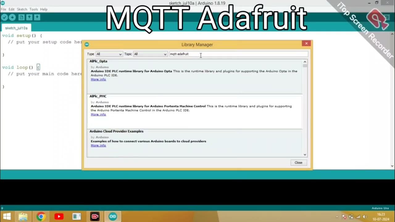 Adafruit MQTT Library Installation for Adafruit IoT Server| Elexys Projects | Prof. Moin Shaikh ...