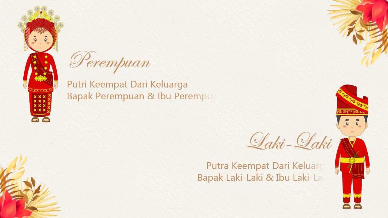 Template Desain Undangan Pernikahan Digital Versi Padang | Part 4 - YouTube