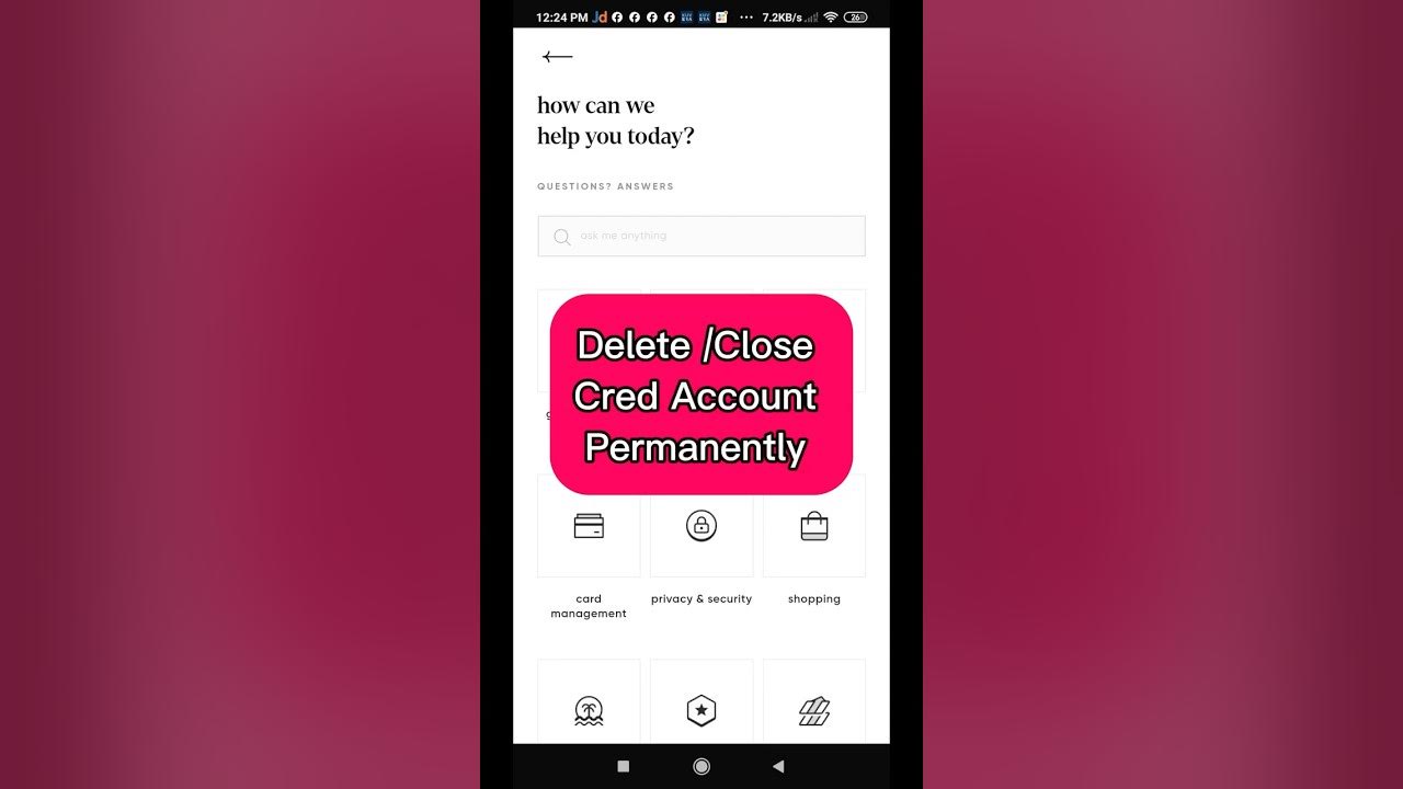 Cred app Account delete kaise krein Permanently 2025 ( How to delete ...