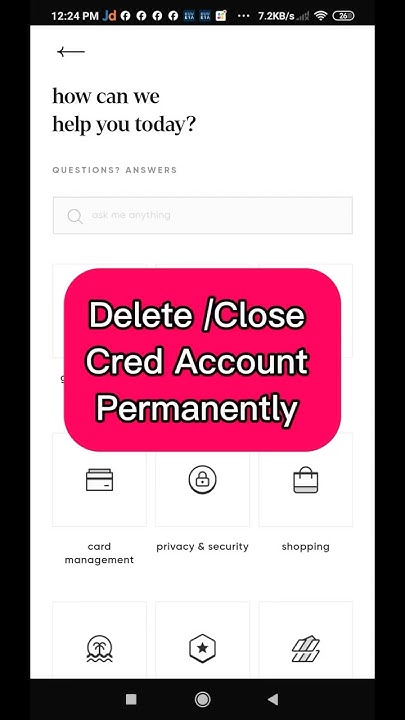 Cred app Account delete kaise krein Permanently 2025 ( How to delete ...