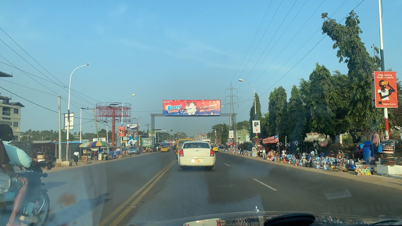 Evening drive on Liberia new road in 2023 || 72 road to the omega ...