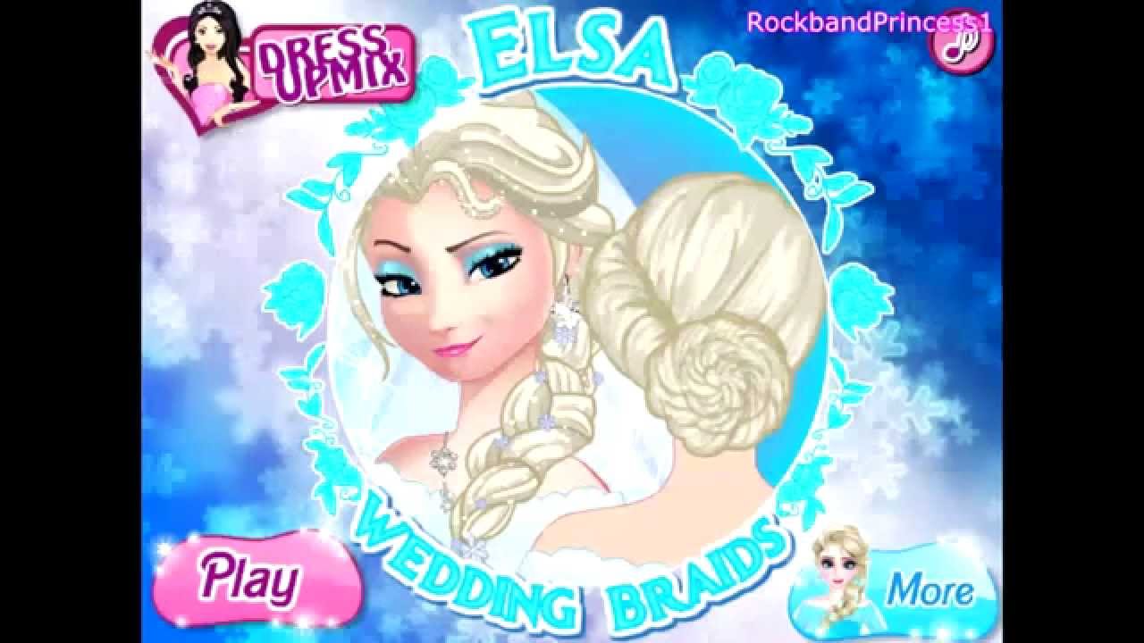 Girl Video - Braiding Elsa's Hair Game For Girls - YouTube