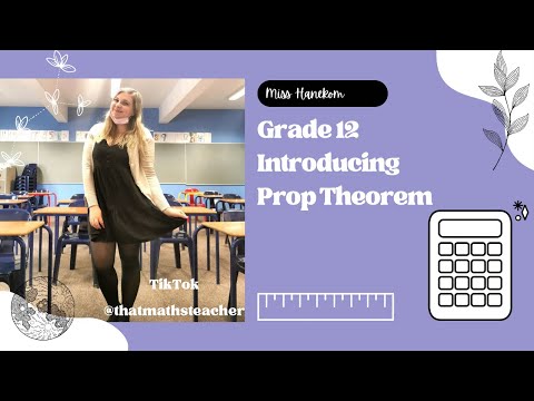 Grade 12: Introduction to Prop Theorem - YouTube