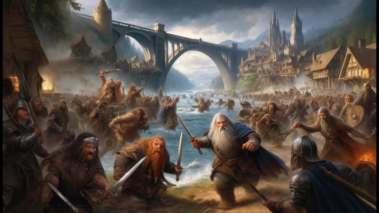 Celduin River: Dwarves vs Brutal Men (PVE) - LOTR BFME 2 - YouTube