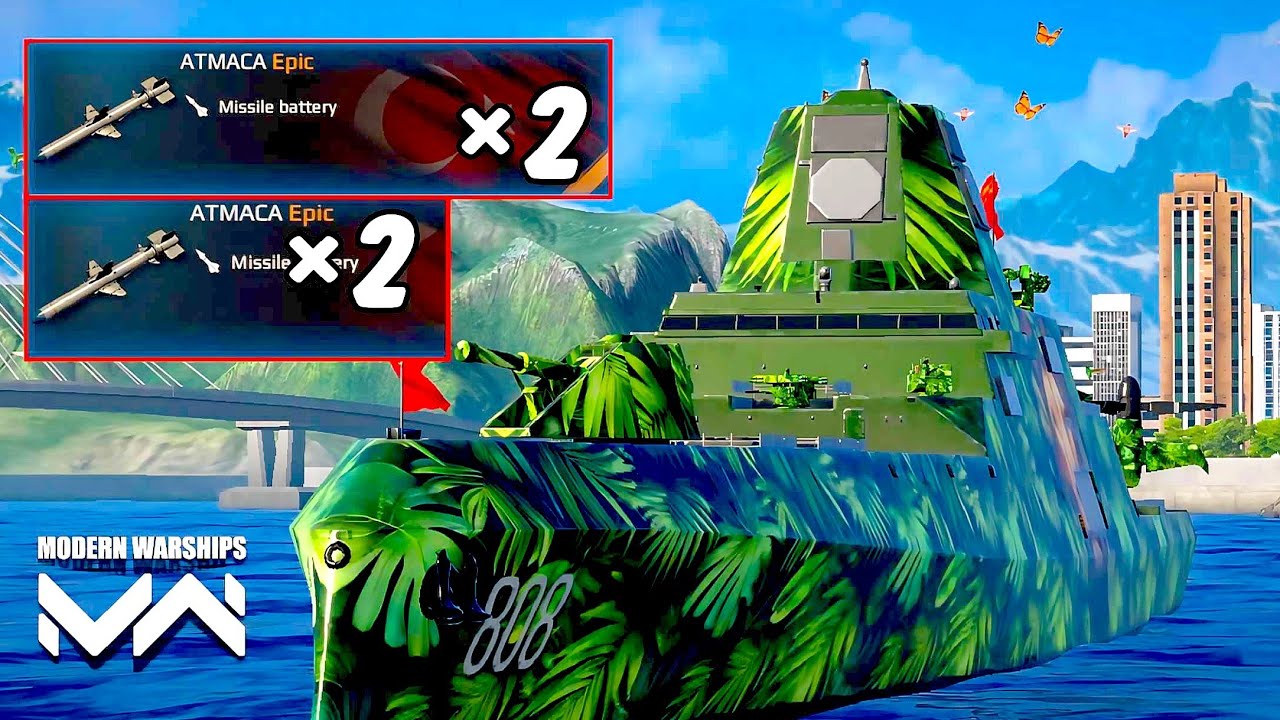 🔥Cn Type 058 Chinease Destroyer with Full ATMACA Missile Its beast ...