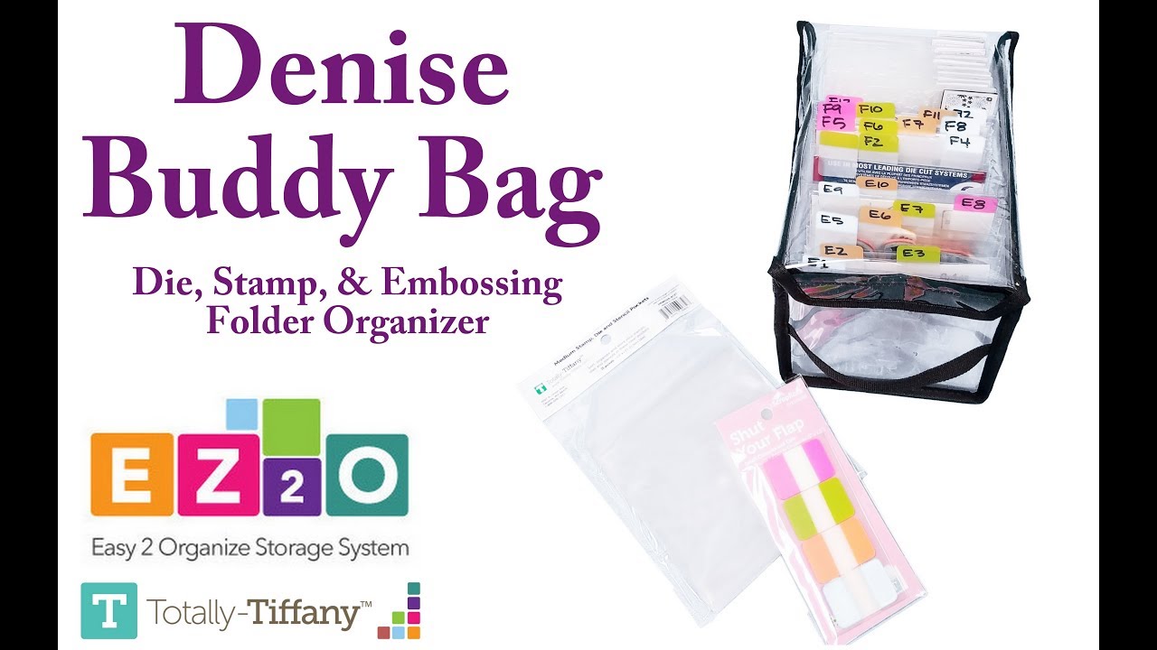 Denise Buddy Bag - Organize dies, stamps & embossing folders. - YouTube