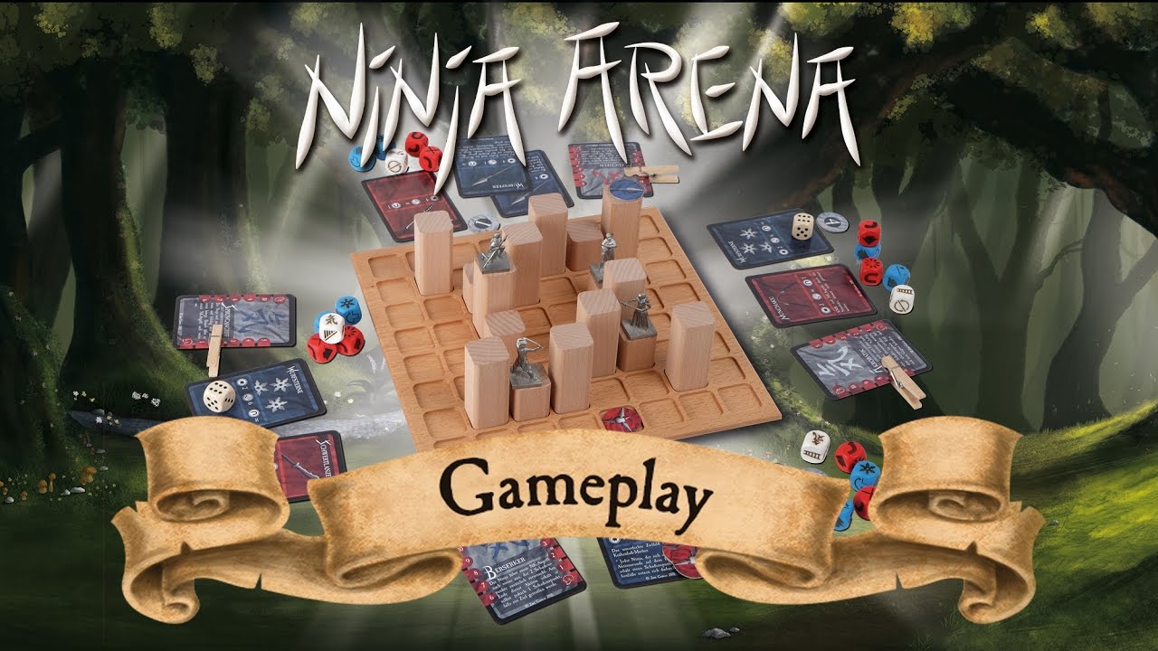 [EN] Ninja Arena - Gameplay (3 player, pro-rules) - YouTube