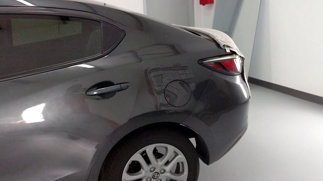 Toyota Yaris AKA Scion iA being tinted with Llumar Classic ATC 30/15 ...