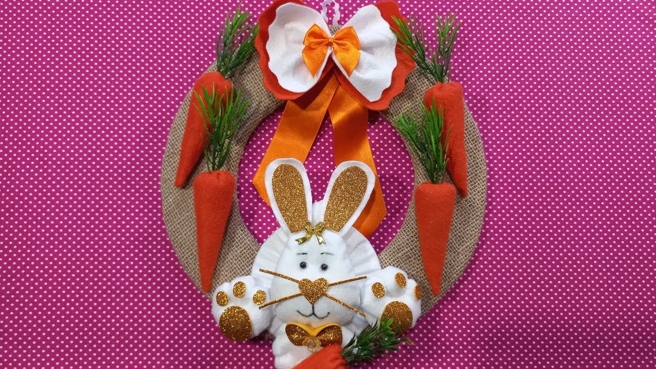 Faça você mesmo essa linda guirlanda de páscoa - YouTube