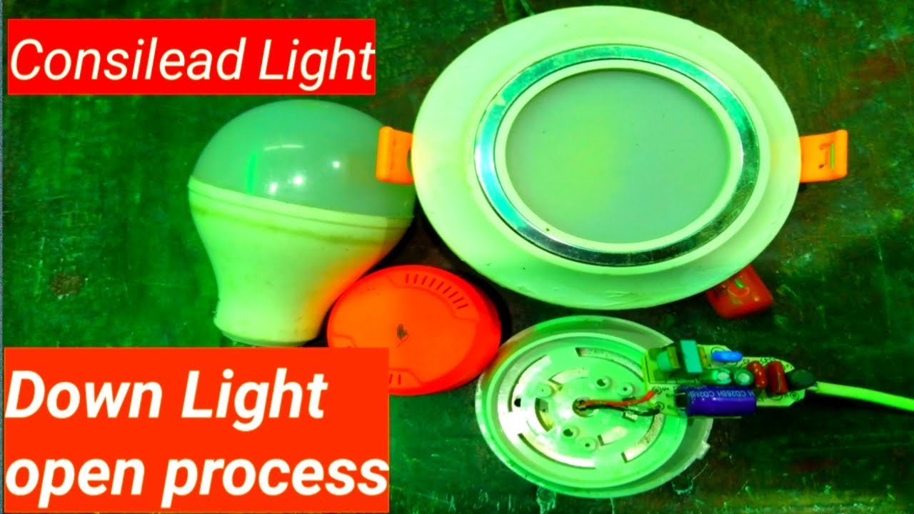 Concelead Light, Down Light Open process. - YouTube